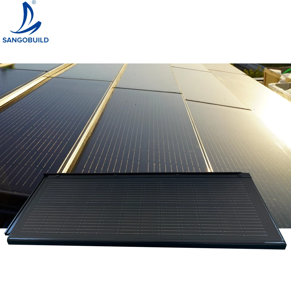 BIPV Green Energy Building Solar Panel Solar Tiles Roof Rust Protection ...