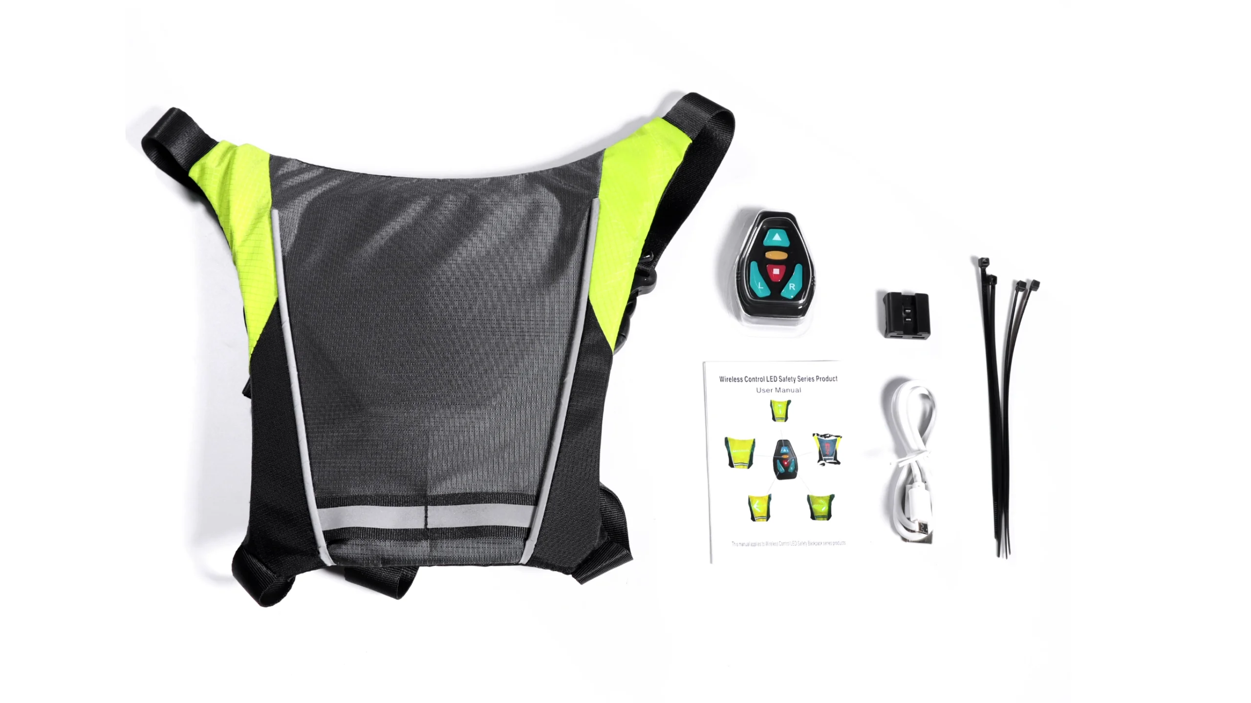 New Image Running Vest Led Riding Backpack Visibility Warning Direction ...