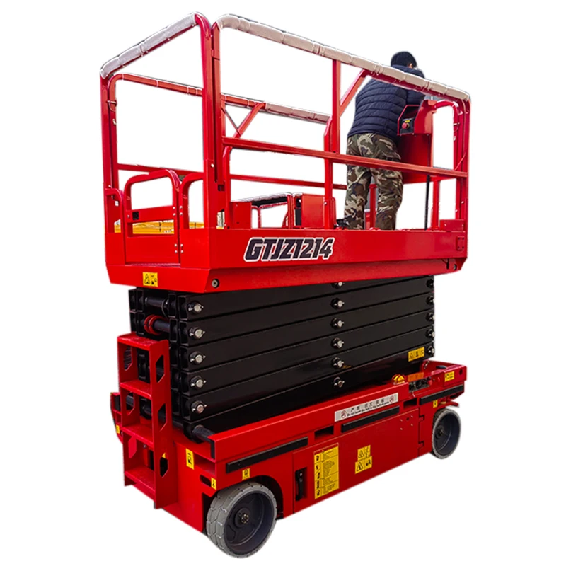 14m High Lift Height Work Platform - Electric Hydraulic Lifter
