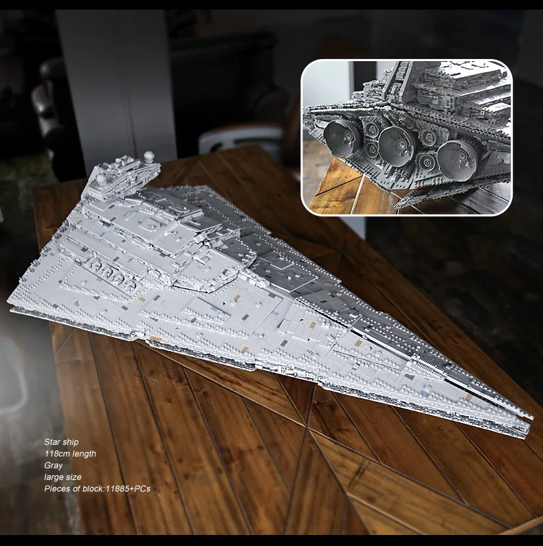 Imperial Star Destroyer Monarch Ucs Fighters Super Star Movie Model ...