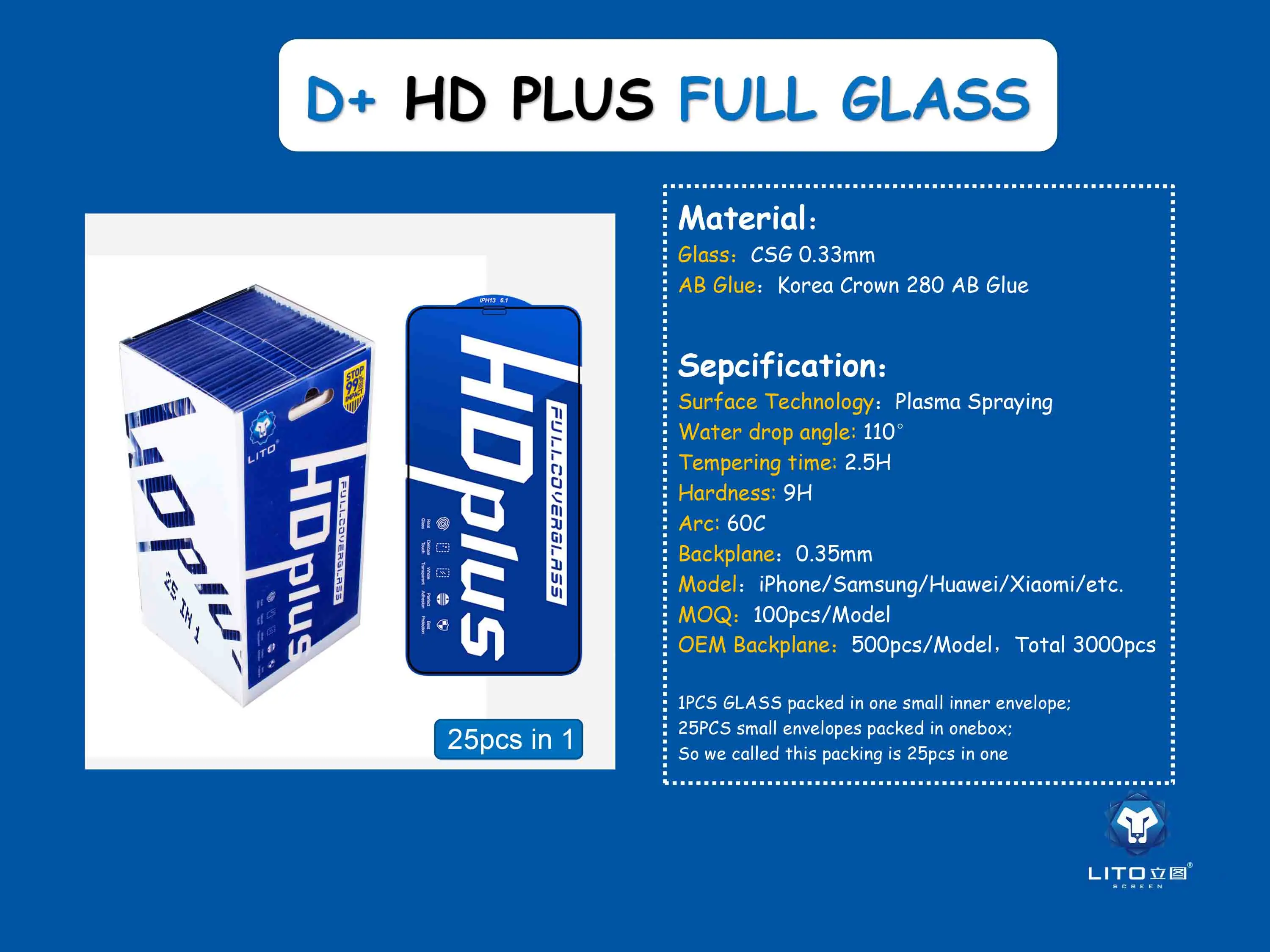 Tampered Glass Mobile Phone Screen Protector Sheet For Iphone Samsung ...