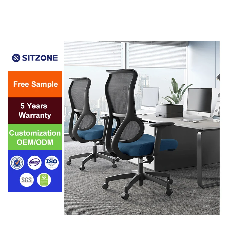 Sitzone Ergonomic High Back Office Design Chair Swivel Work Chair Mesh ...