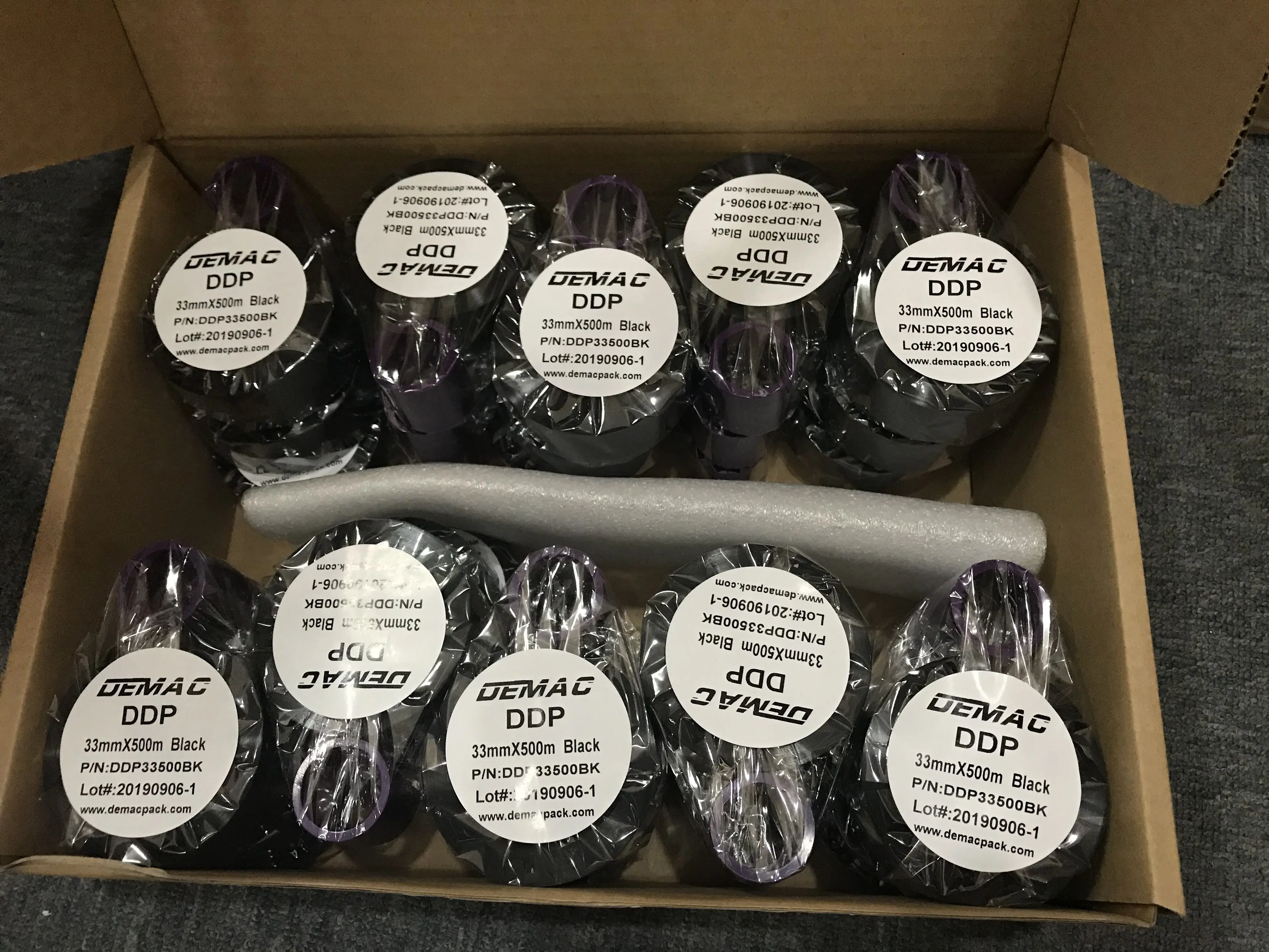 Near- Edge Thermal Transfer Ribbons/ Wax Resin Tto Ribbon For Tto ...