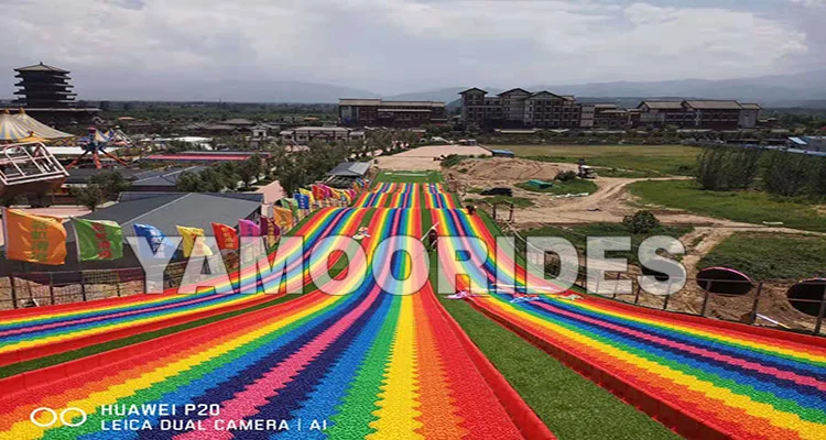 Outdoor Fun Games For Children And Adults Playing Plastic Slides China ...