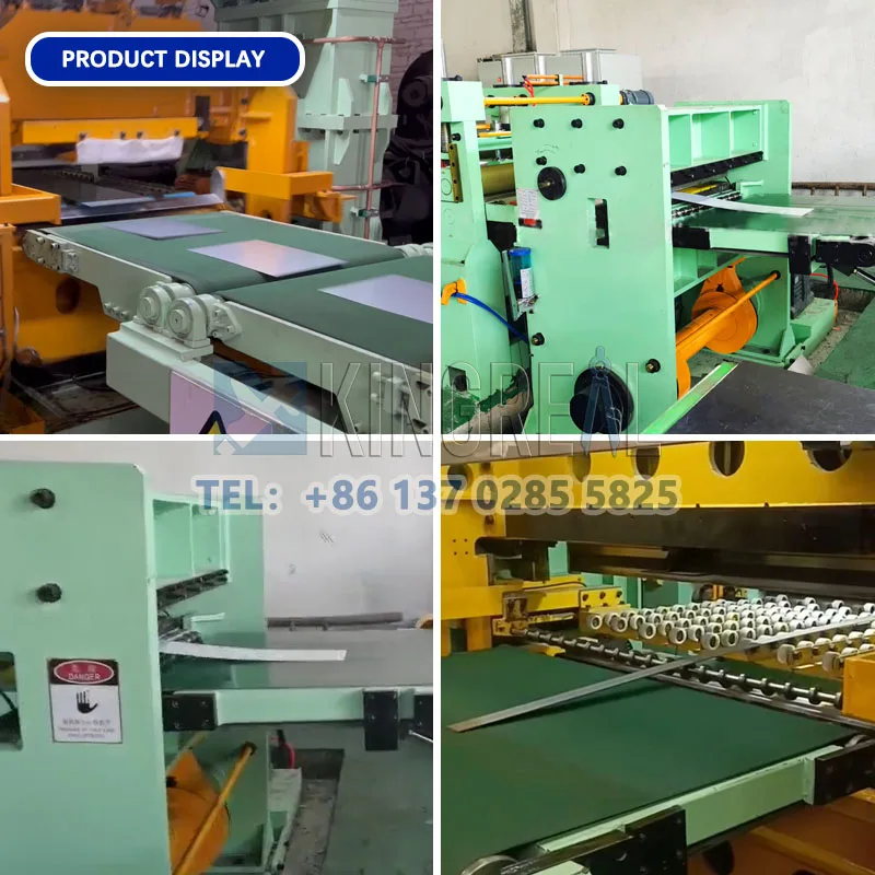 Large Longitudinal Sheet Metal Cut to Length Line Steel Coil Cutting ...