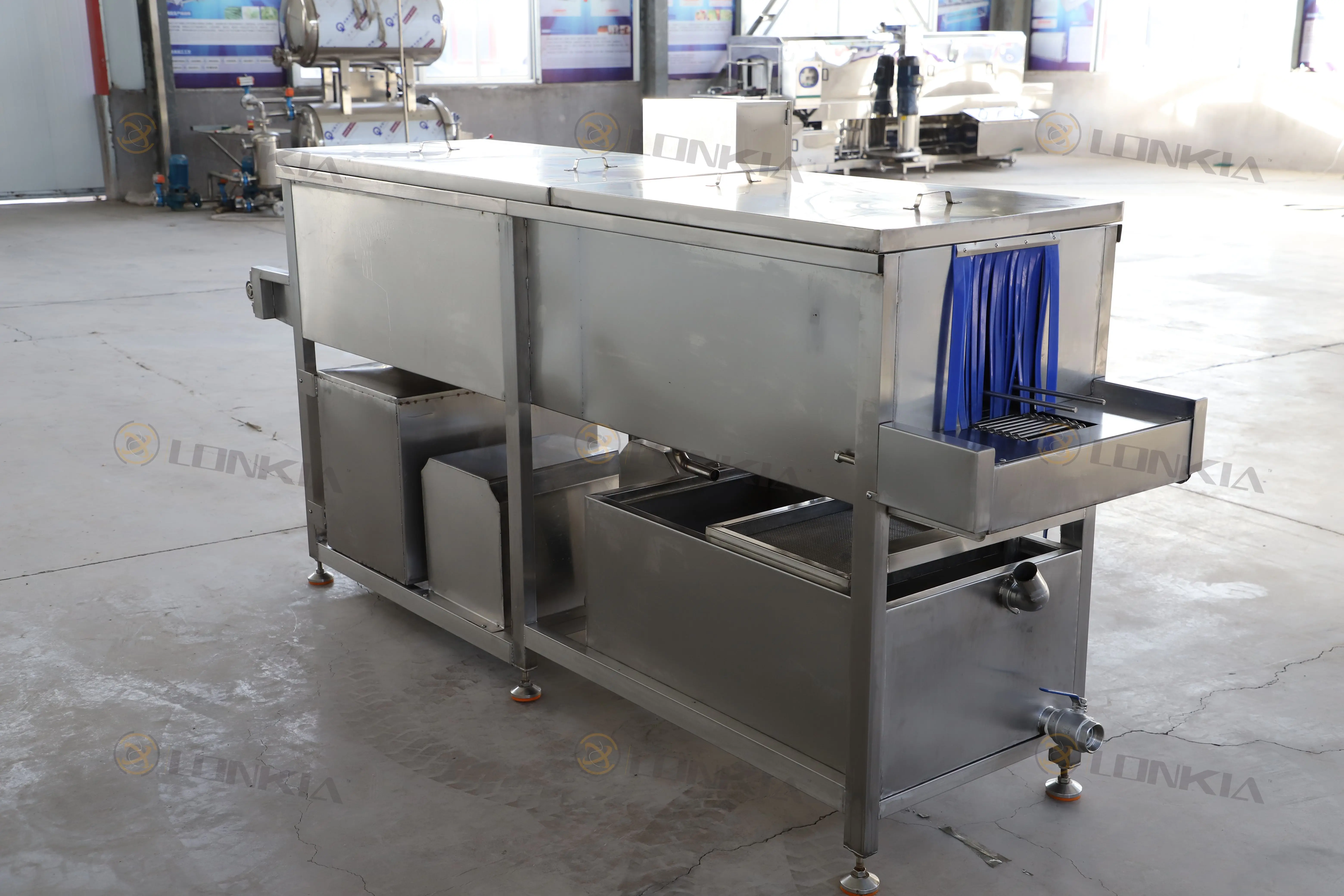 Industrial Continuous Glass Bottle Cans Jar Washing Machine