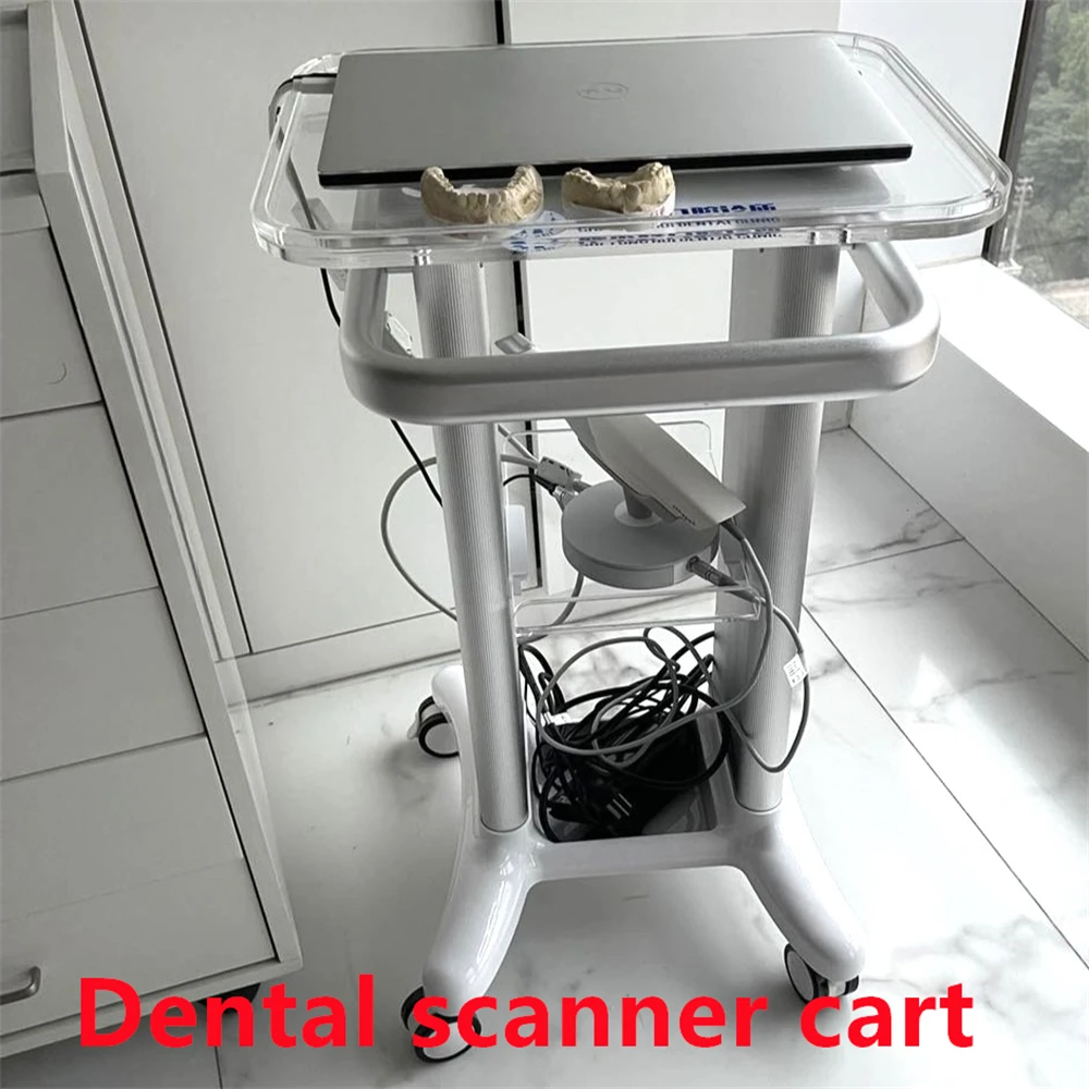 Hot Sale 2 Drawers Laptop Computer Trolley Cart Dental Clinic Oral ...