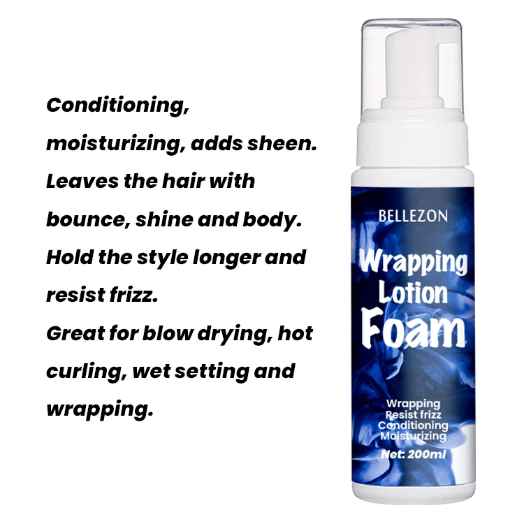 Curl Styling Foam Private Label Wrapping Lotion Hair Foam Wrap Mousse ...