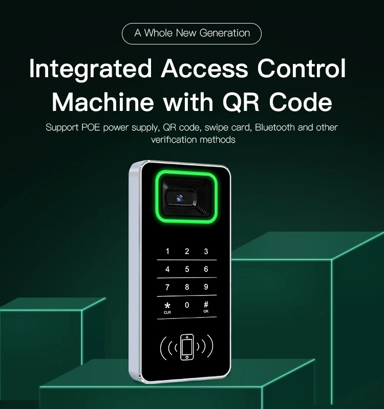 QR Code Access Control with POE Remotely Controlled APP Access Control System with Free Software ...