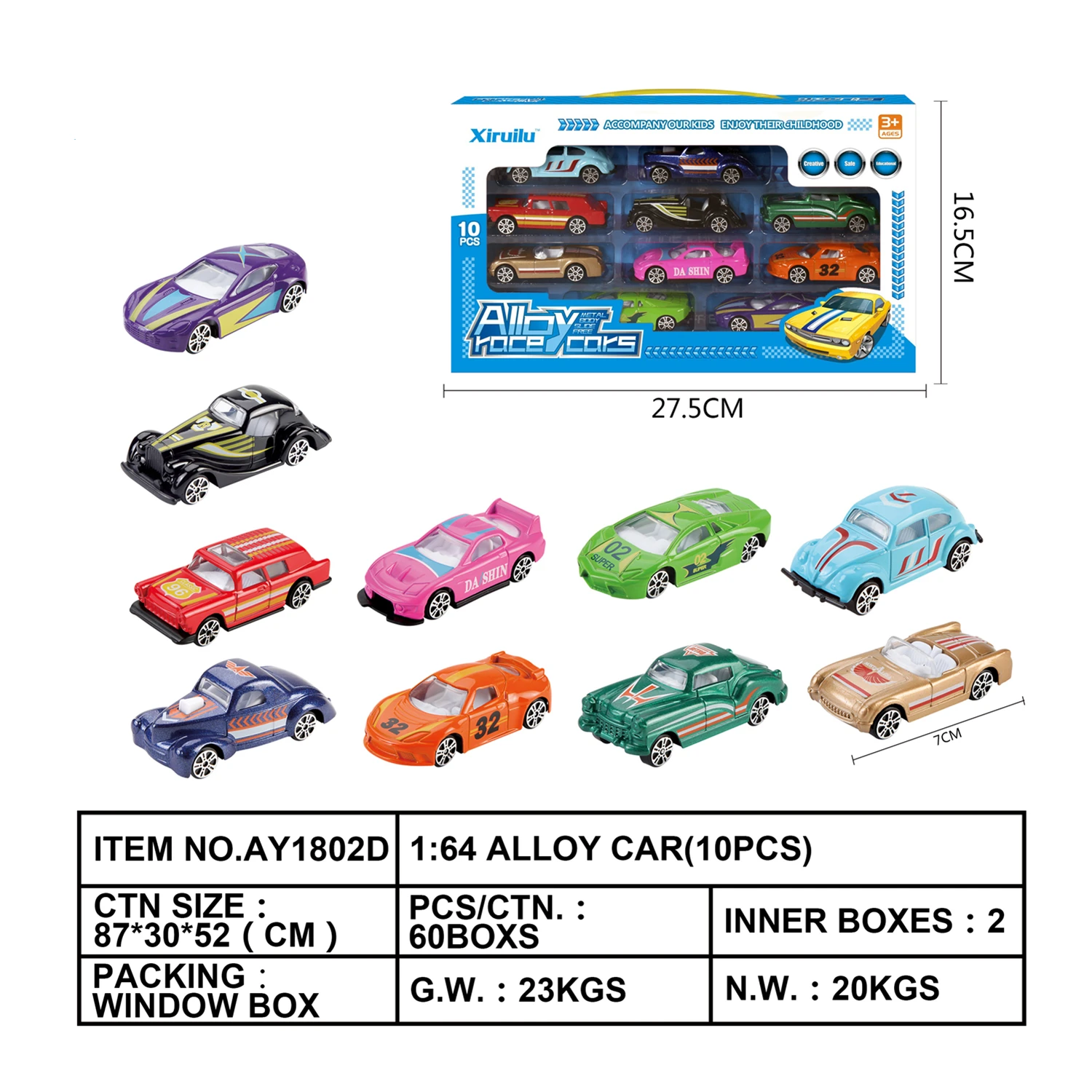 Car Toy Set Model Car Diecast Toys Item 16pcs Alloy On Sales New Metal ...