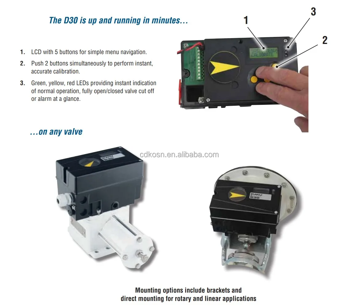 Flowserve D30NHN2-U39FWA-U5T0XS Valve Positioner - Smart Control