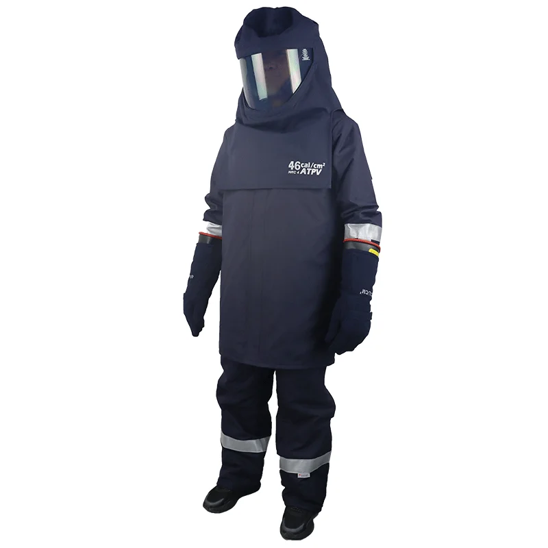 46cal Level 4 Arc Flash Clothing Kit,Atpv=46 Cal/cm2,Astm F1959,Nfpa 70e Hrc4/ppe4,Nfpa 2112,En ...