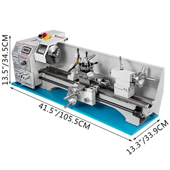 Lathe For Metals 1100w Brushless Motor Metal Lathe/ 38mm Spindle Bore ...