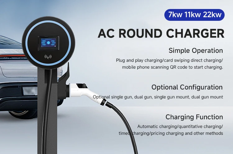 AC Fast Ev Charger Station Electric Vehicle Charging Station Ac Charger Ev Charging Station 7kw ...