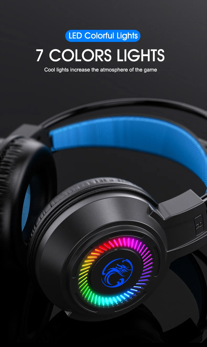 Imice HD480 Gamer over-Ear Headphones with Microphone