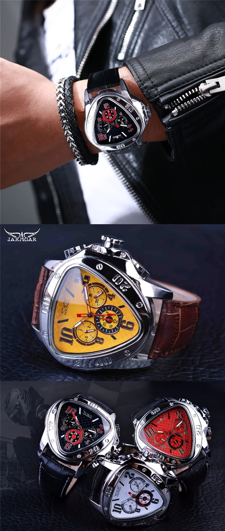JARAGAR GMT951 Luxury Automatic Men's Mechanical Watch - Sport Racing ...