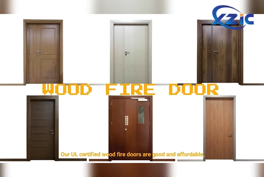 High Quality 90 Mins Front Entry Doors Solid Wood Fire Door Hotel Room ...