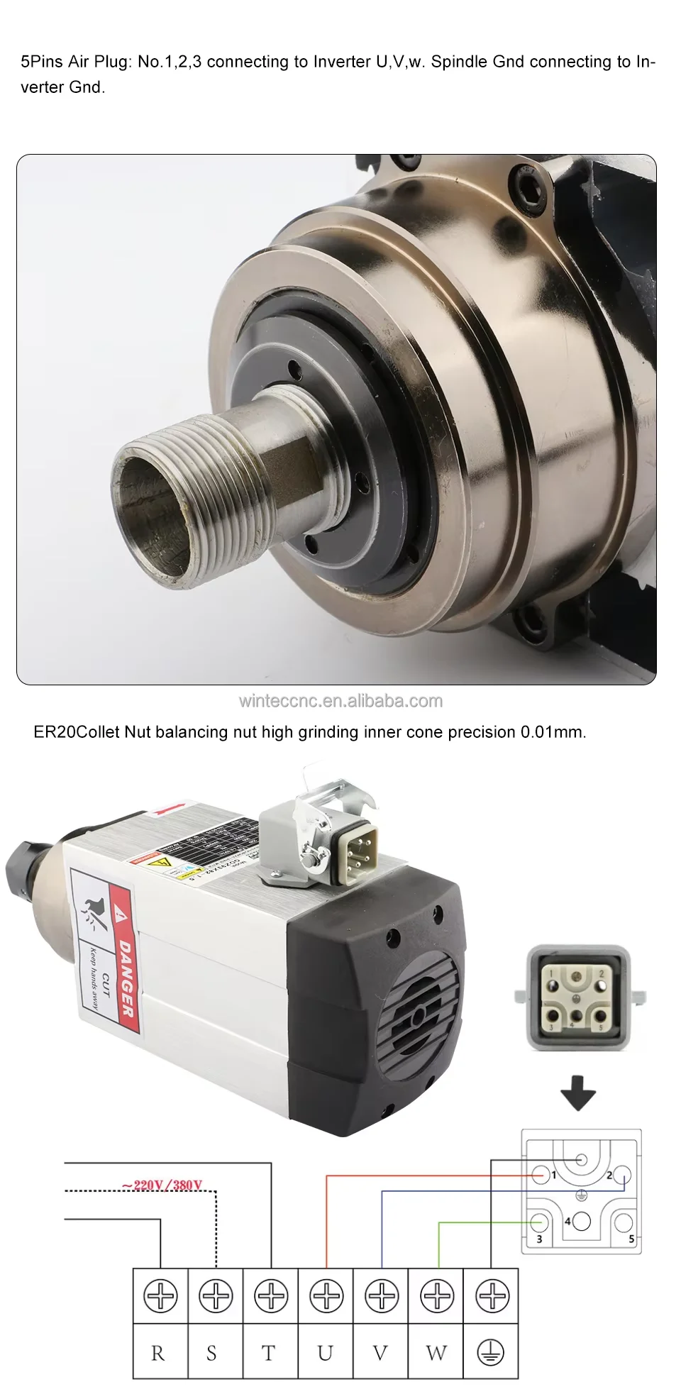 Spindle Motor for Cnc Router/water Cooled Spindle Motors/air Cooled ...