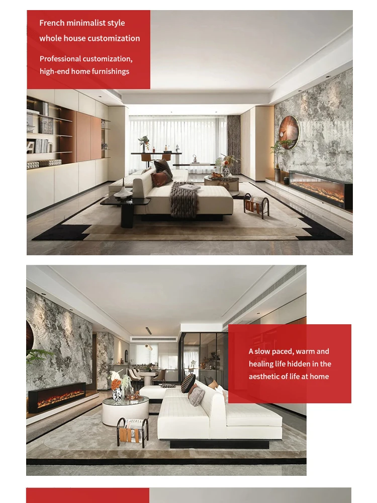 French Minimalist Style Kitchen Cabinets Design Made In China And Whole ...