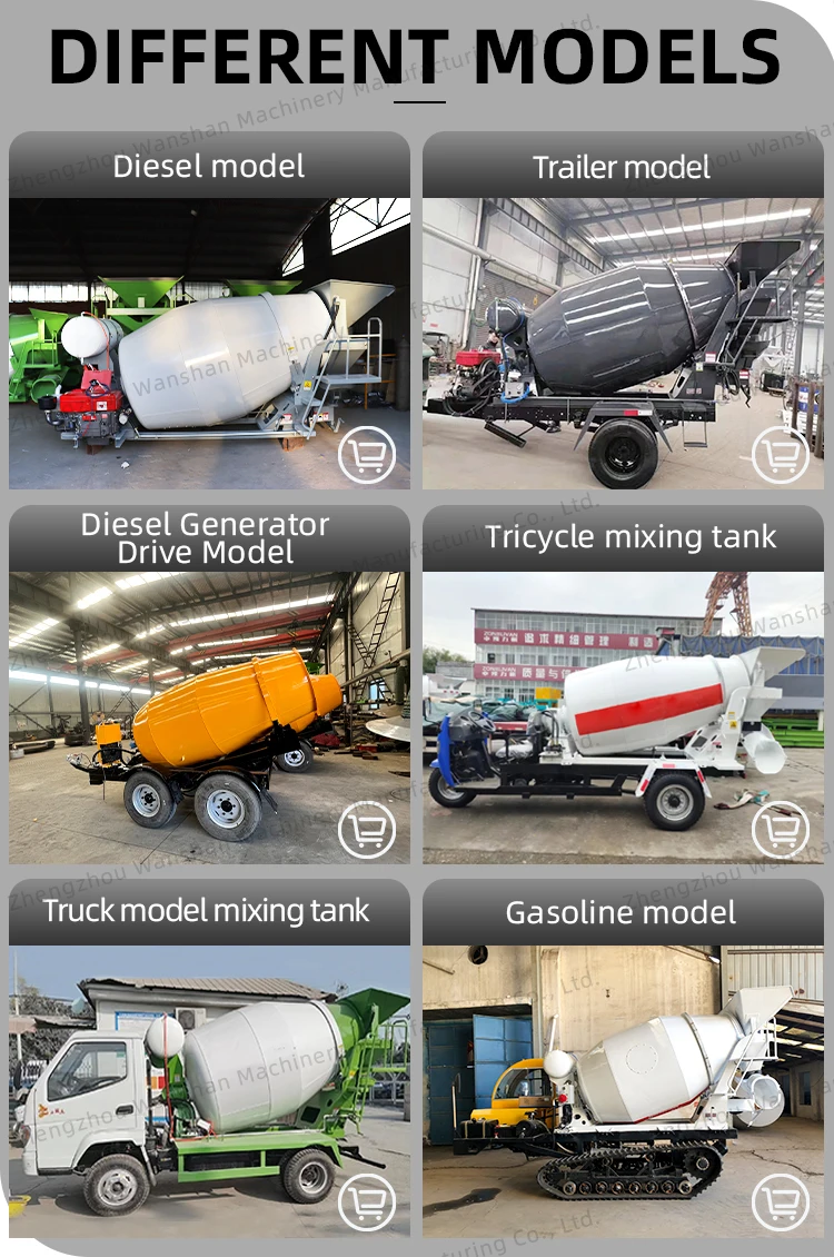 Small Portable Mixing Tank 4m3 Drum Mobile Railway Concrete Mixing Tank ...