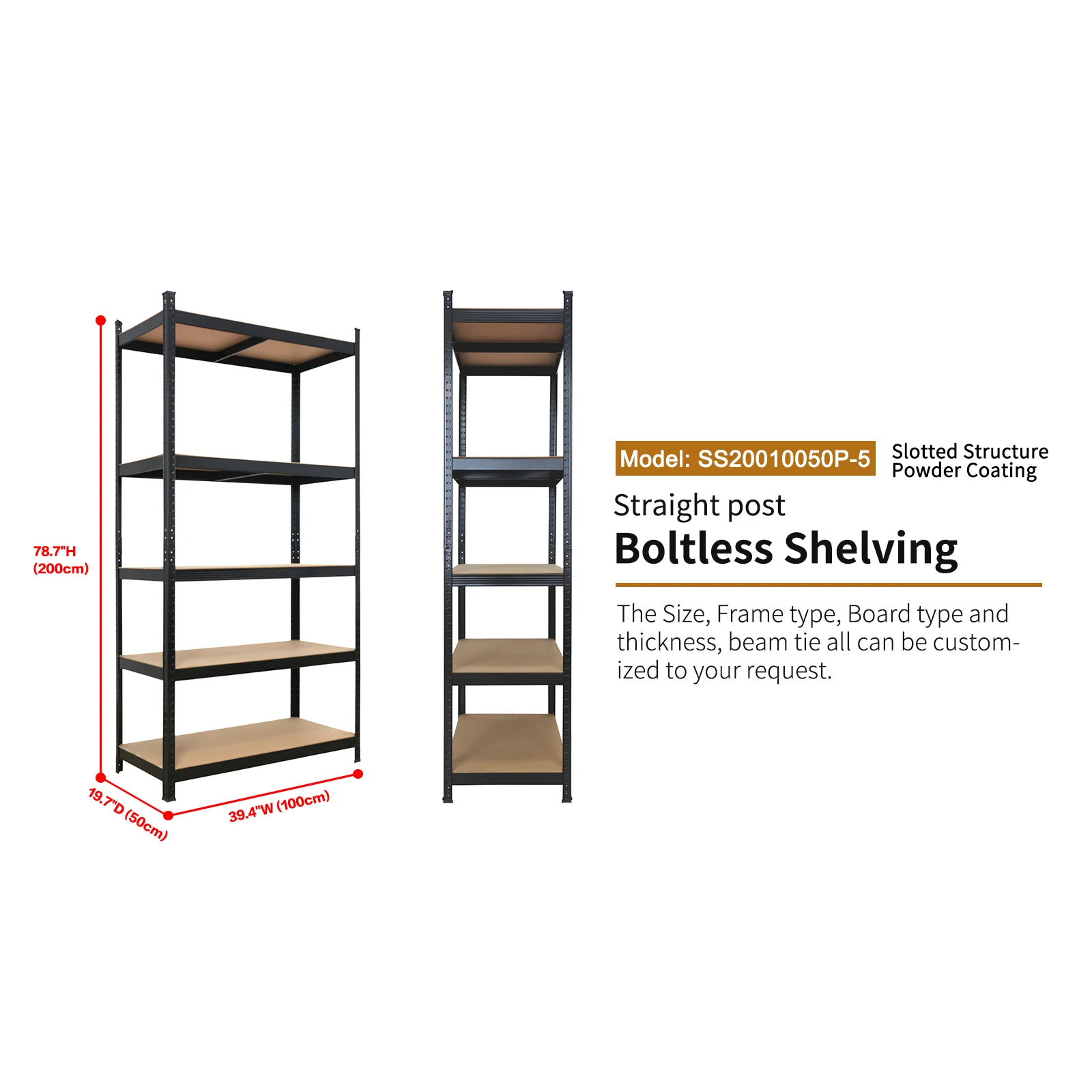 Adjustable 5 Layer Storage Shelving - Industrial & Durable