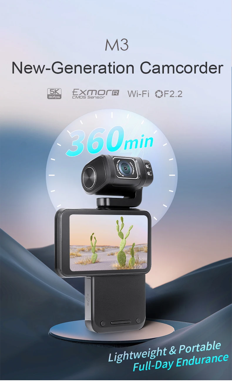 M3 5K Pocket Camera - Compact Video Solution for Outdoor