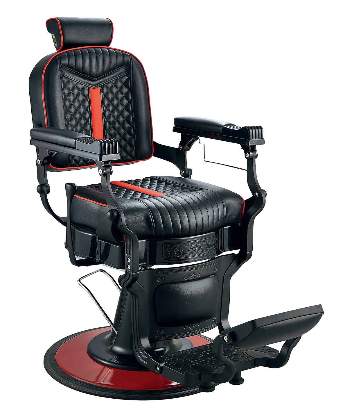 Salon Equipment Aluminum Mobile Washing Hair Barber Chair Black Square ...