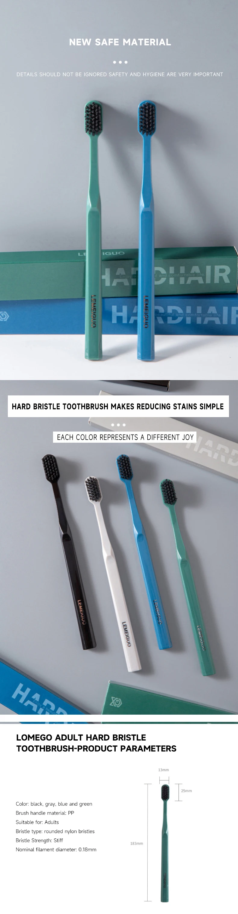 High Quality Plastic Toothbrush Factory Private Logo Customized Ultra ...