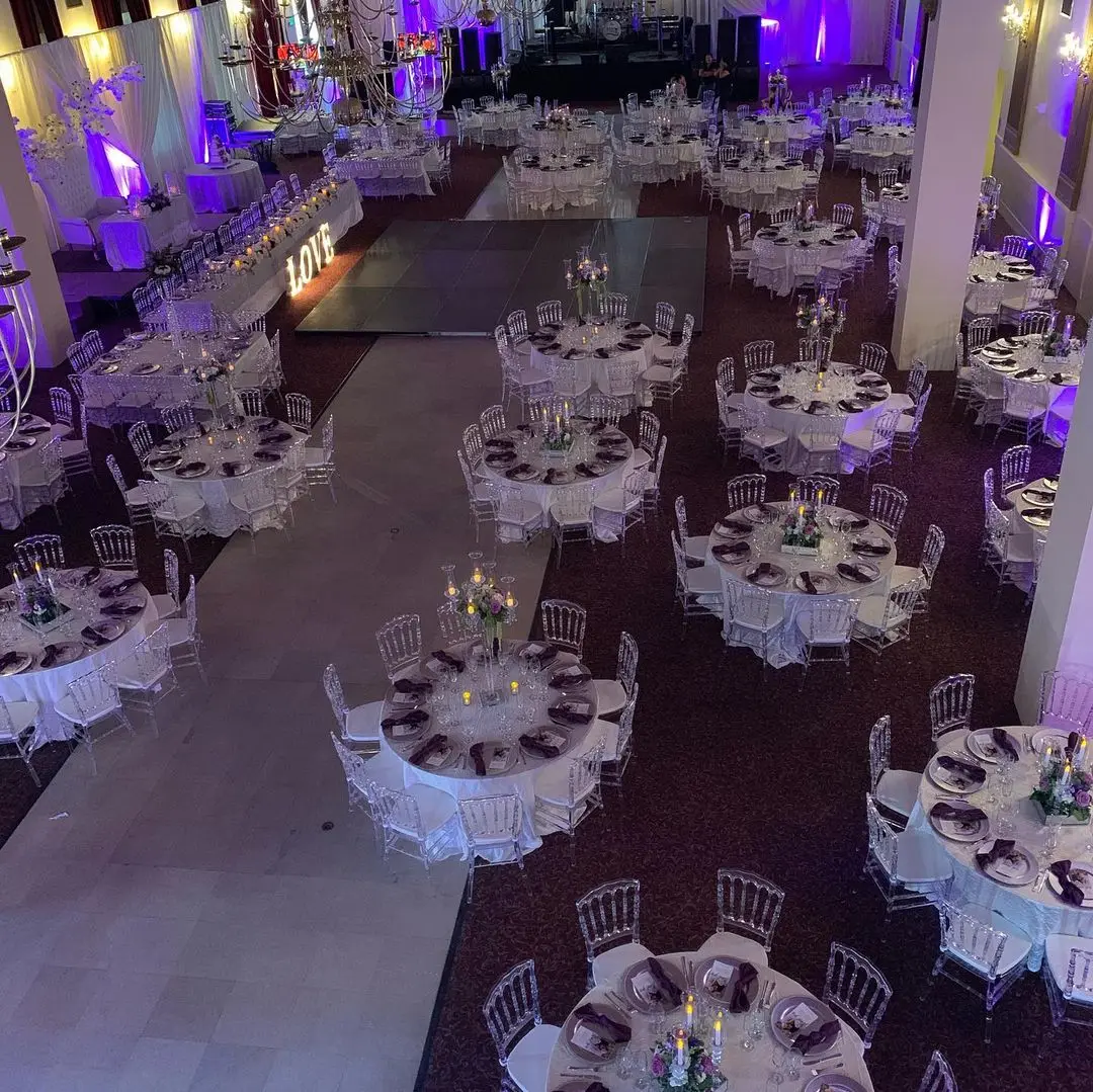 Transparent Clear Dining Chairs for Event Party Hotel Banquet Hall