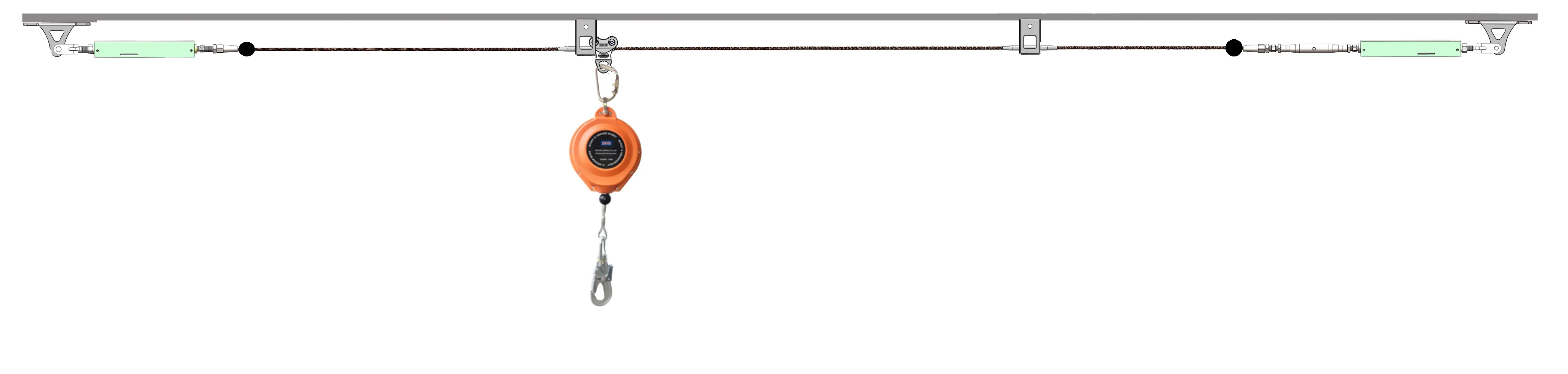 Overhead Shuttle Horizontal Lifeline Core Accessory Stainless Steel ...