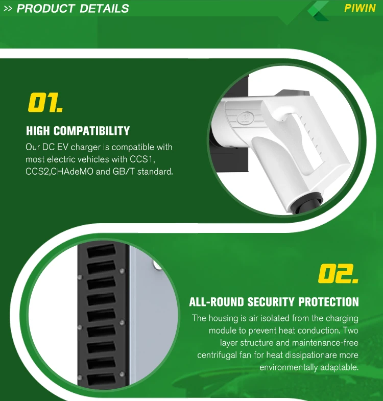 Piwin 30kw 40kw DC Fast EV Charger Stations - Reliable & Efficient
