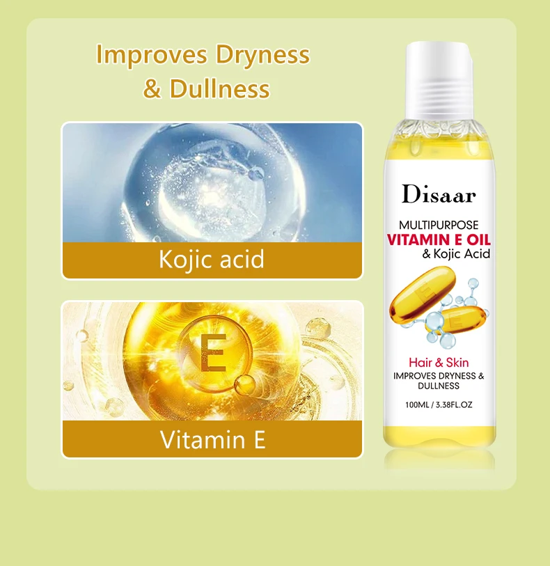 Disaar Natural Vitamin C & Almond Body Oil - OEM Supply