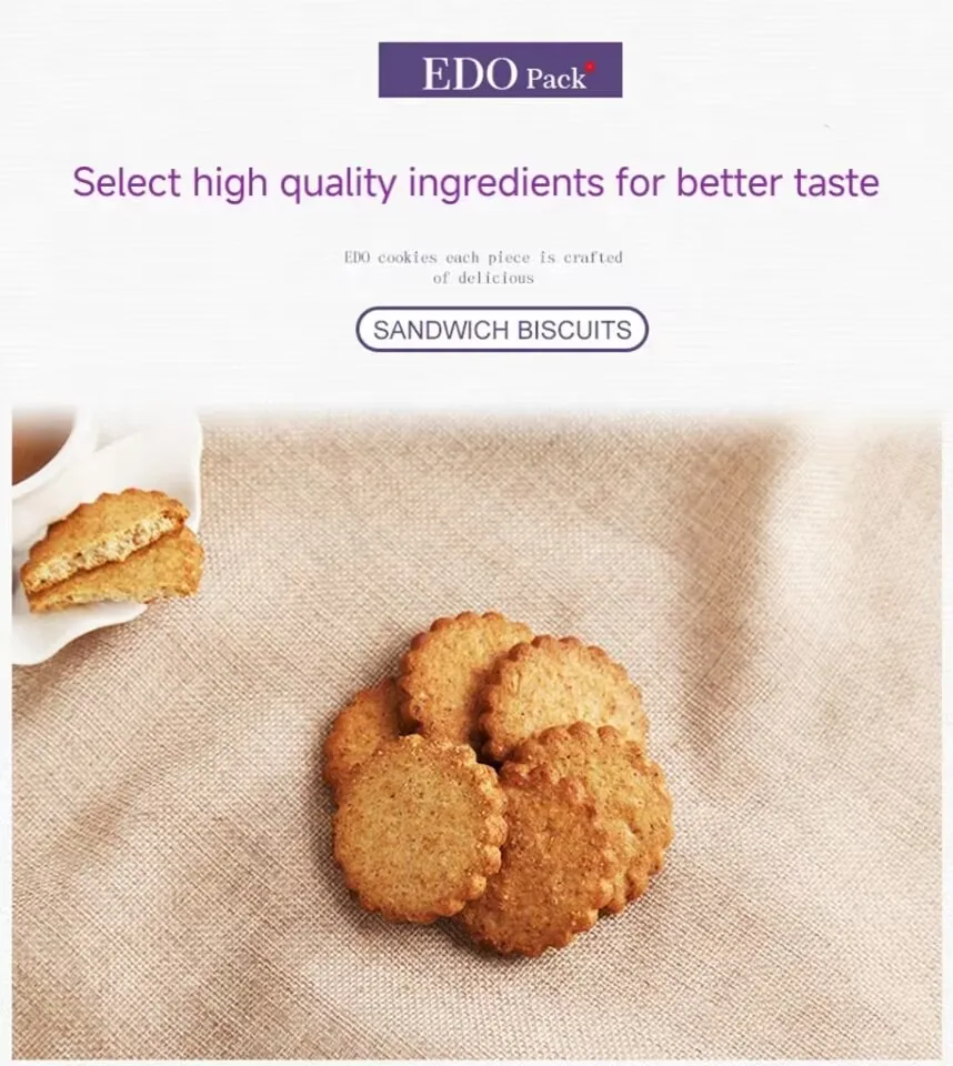 Edo Pack Fiber Wheat Biscuit - Crispy, Salty Snack