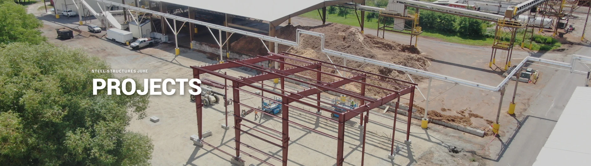 Prefabricated Steel Main Frame Structure for Industrial Use