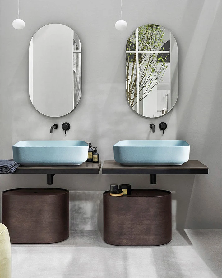 Colored Rectangle Basins - Durable and Stylish Sanitary Ware