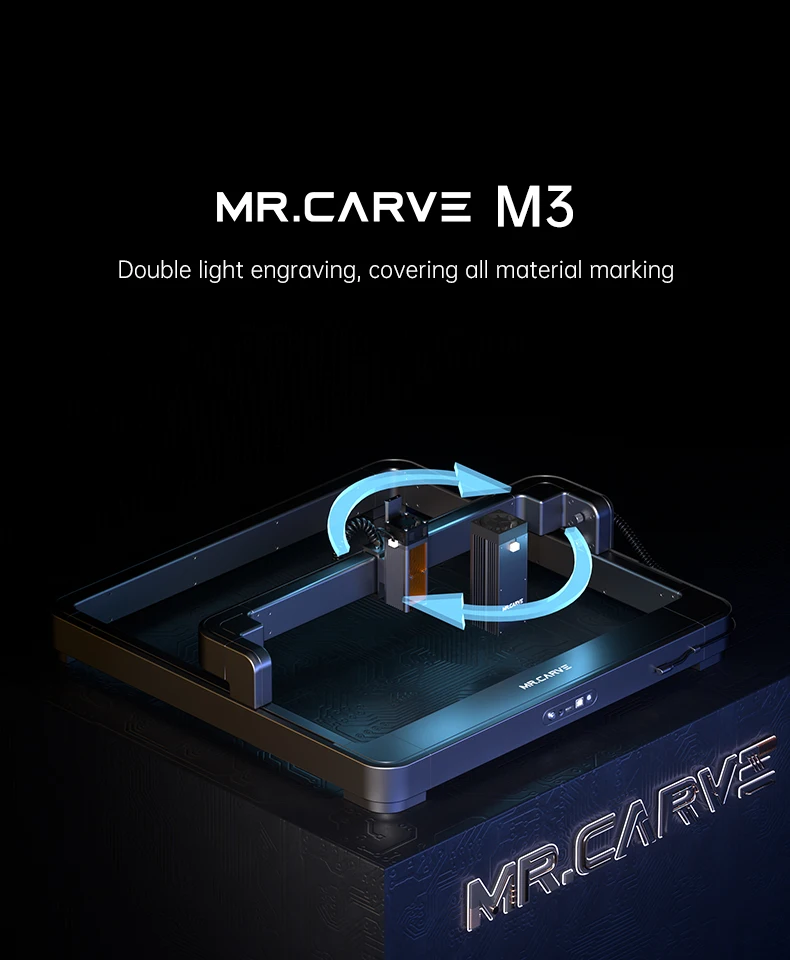 Mr.carve M3 Laser Engraving Machine 2w Metal Gold Silver Stainless ...