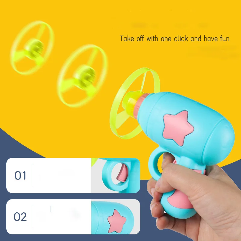 Outdoor Interactive Children's Toys Luminous Bamboo Dragonfly Ejection ...