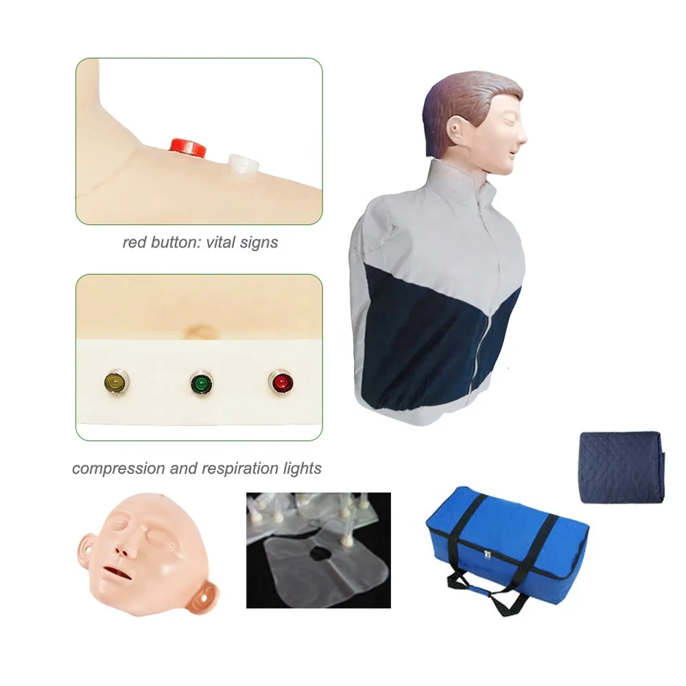Cardiopulmonary Resuscitation Practice Dummy,First Aid Half Body Cpr ...