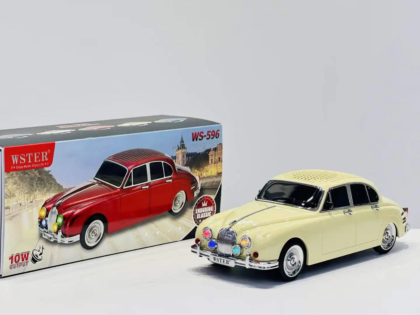 10w Bass Retro Classic Outdoor Portable Home Wireless Ws-596 Rgb Bt Car ...