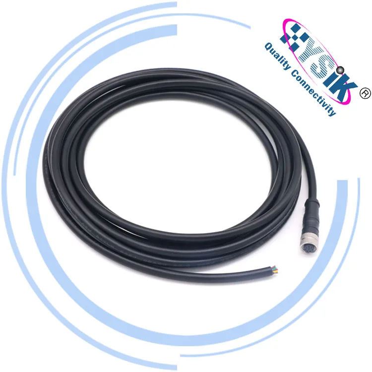 Hysik Straight Right Angled Overmolded M8 Electric Plug Waterproof 2 3 ...