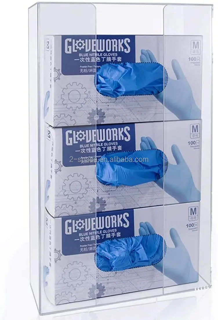 Clear Acrylic Gloves Organizer - Eco-Friendly & Portable