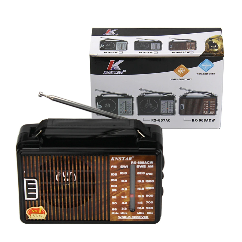 Classic Plastic Radio Vintage Fm Radio Dc 3v Fm Am Sw Radio Rx-608acw ...