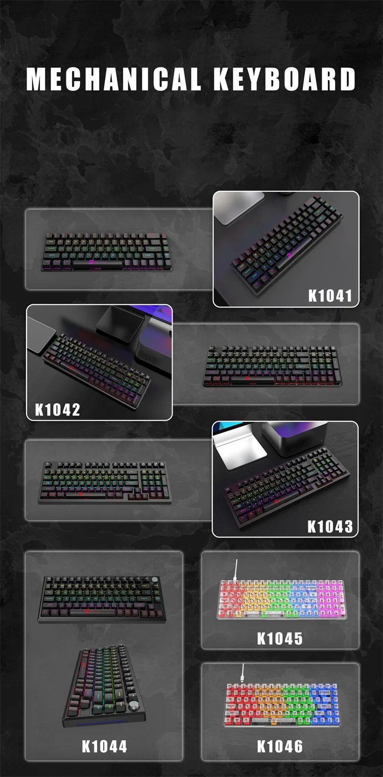 Gaming Keyboard with 82 Hot Swappable Keys - R8 Custom