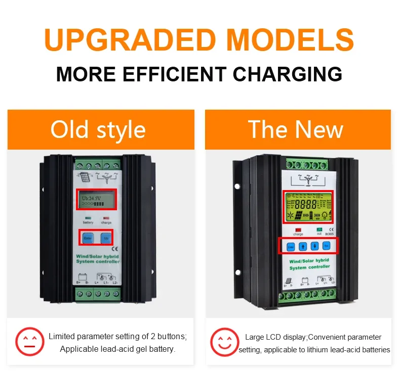 1500w MPPT Wind Solar Hybrid Charger Controller with Booster
