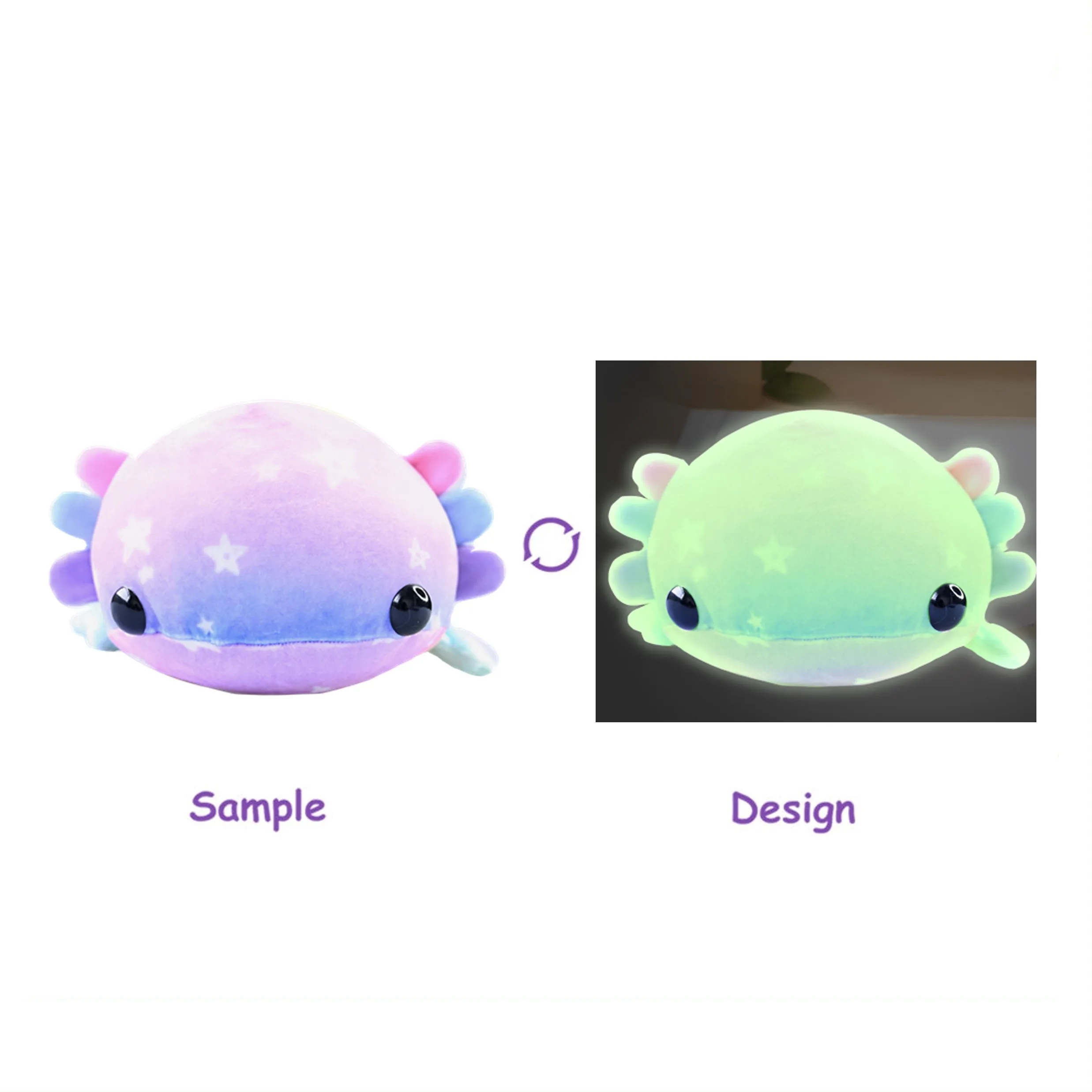 Luminous Teddy Bear Custom Plush Glow In The Dark Night Glowing Plush ...