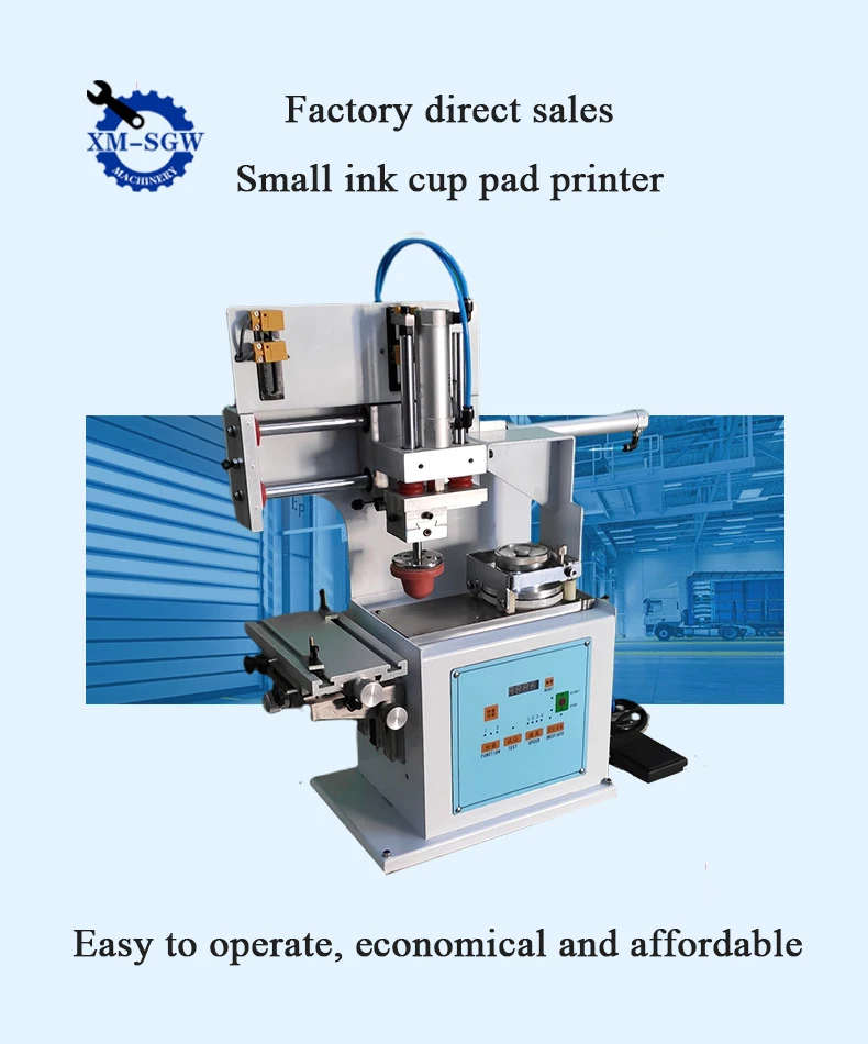 Auto/Manual Pad Printer Printing Machine Closed Cup Pad Printer ...