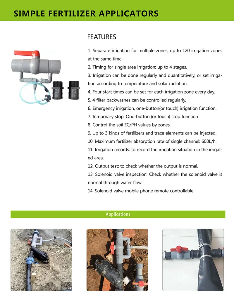 Drip Irrigation System Kit with Venturi Fertilizer Injector