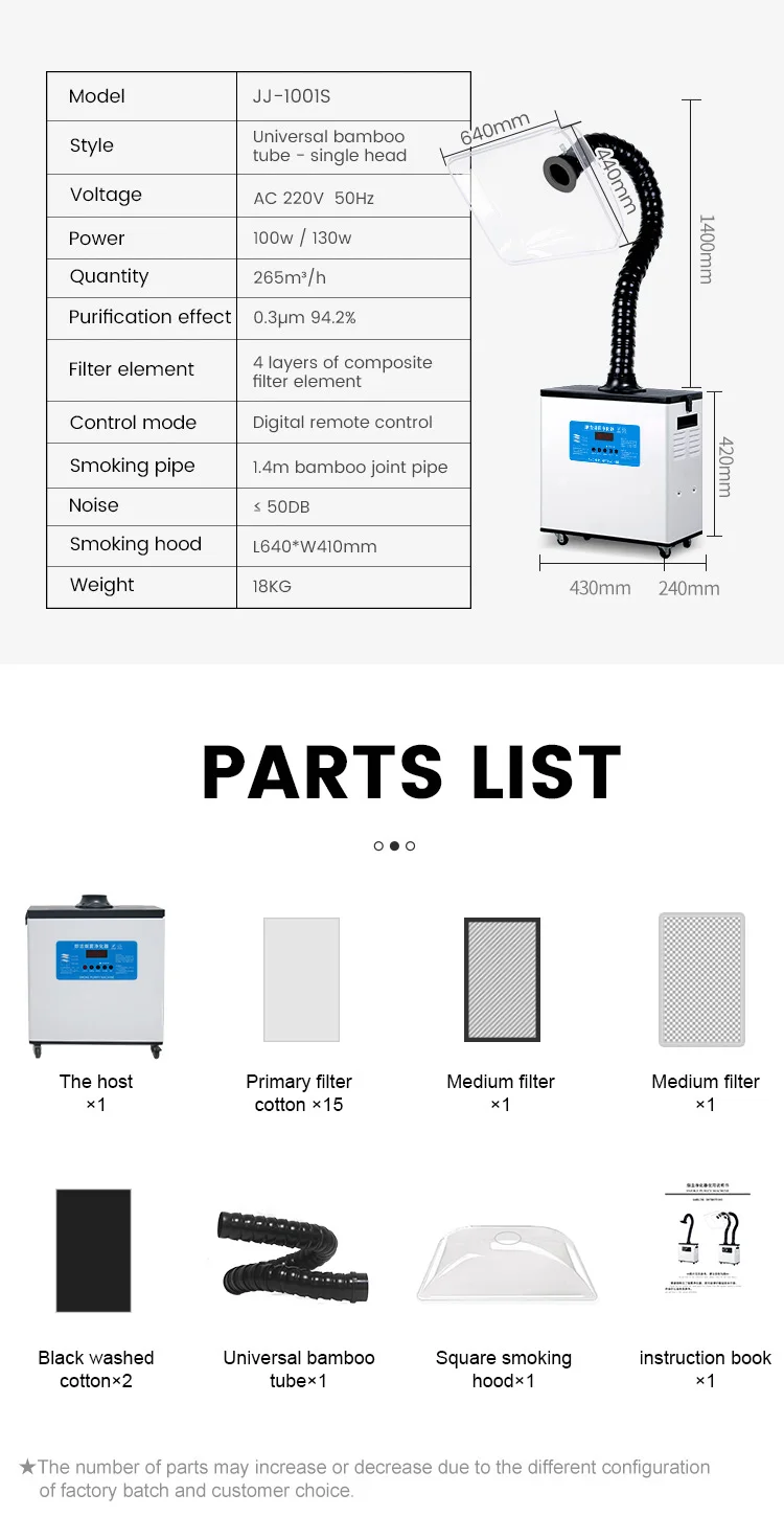 Szjije Hair Salon Fume Extractor Moxibustion Smoke Purifier Smoke ...