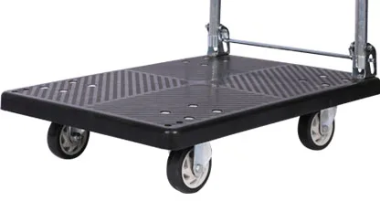Folding Plastic Trolley - 70*50cm Platform Truck for Warehouses