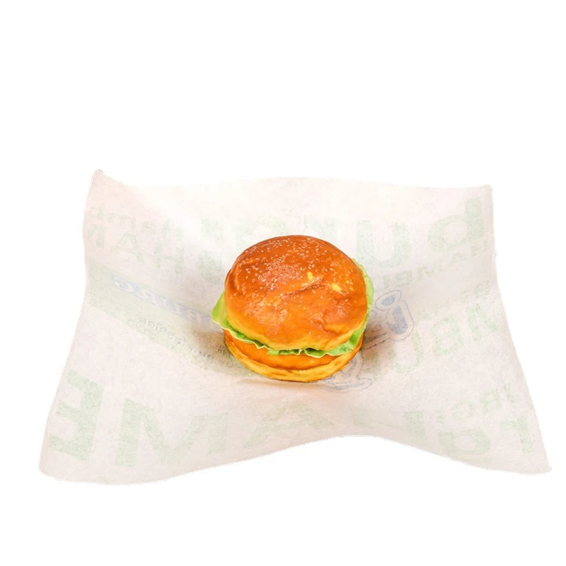 Disposable Greaseproof Food Grade Burger Wrapping Paper Hamburger ...